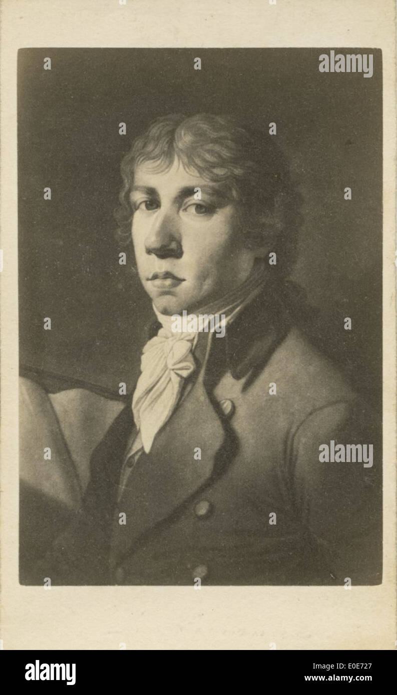 A portrait of Johann Nepomuk Hummel, a famous composer and musician of ...