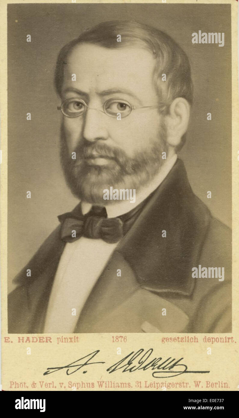 A portrait of Adolphe Charles Adam, a composer from the 1800s ...