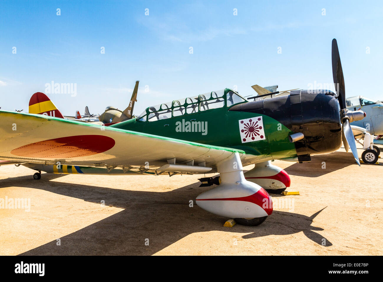 A Vultee BT-13A Japanese D-3 Val Replica at the March Field Air Museum ...