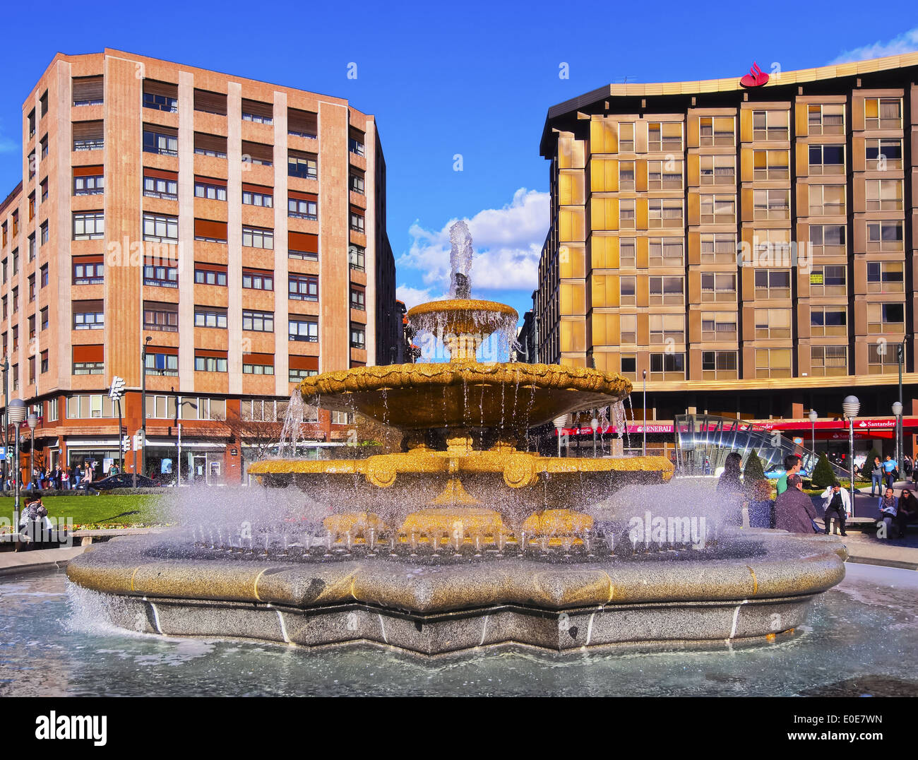 Plaza de Don Federico Moyua - square in Bilbao, Biscay, Basque Country ...