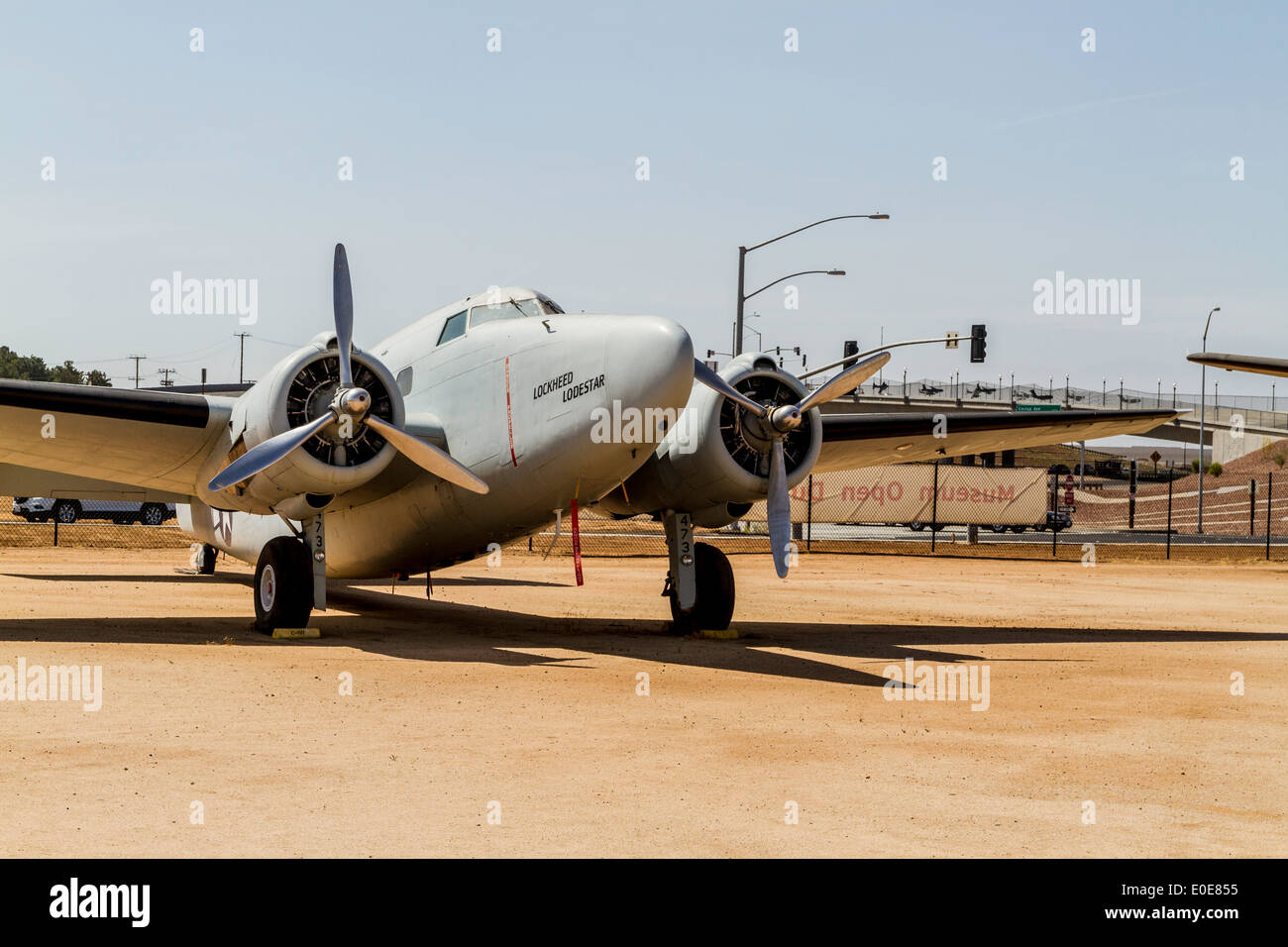 A Lockheed Model 18 Lodestar at the March Field Air Museum in Riverside ...