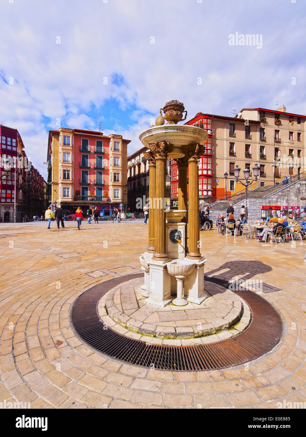 Plaza Unamuno - square in Bilbao, Biscay, Basque Country, Spain Stock ...