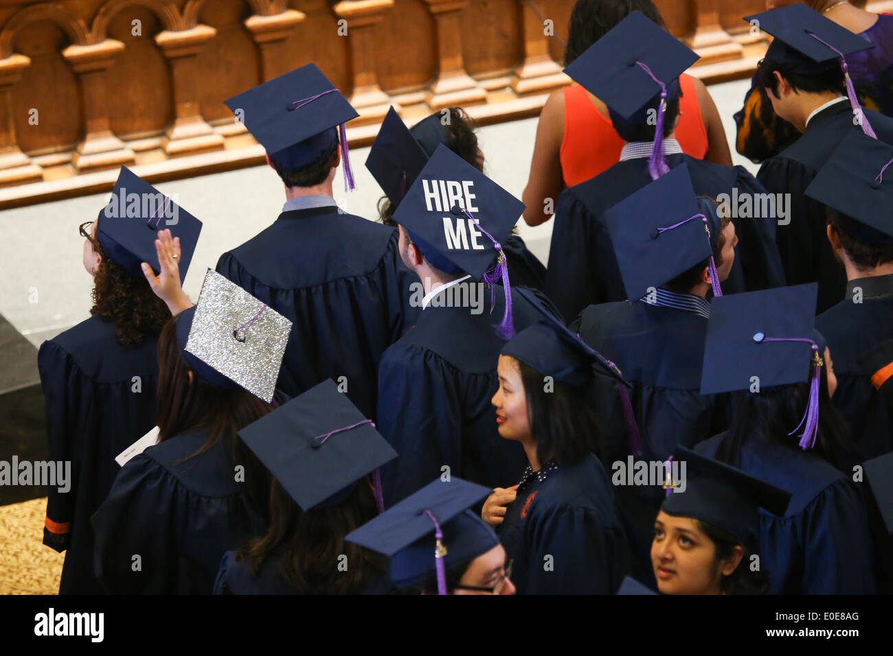 New york university graduation ceremony hi-res stock photography and ...