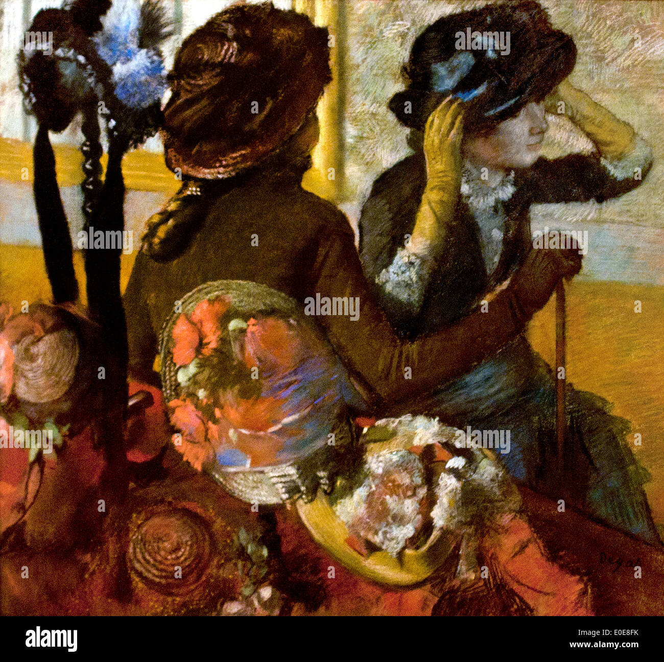 At the Milliner's 1882 Edgar Degas 1834-1917 France French Stock Photo ...