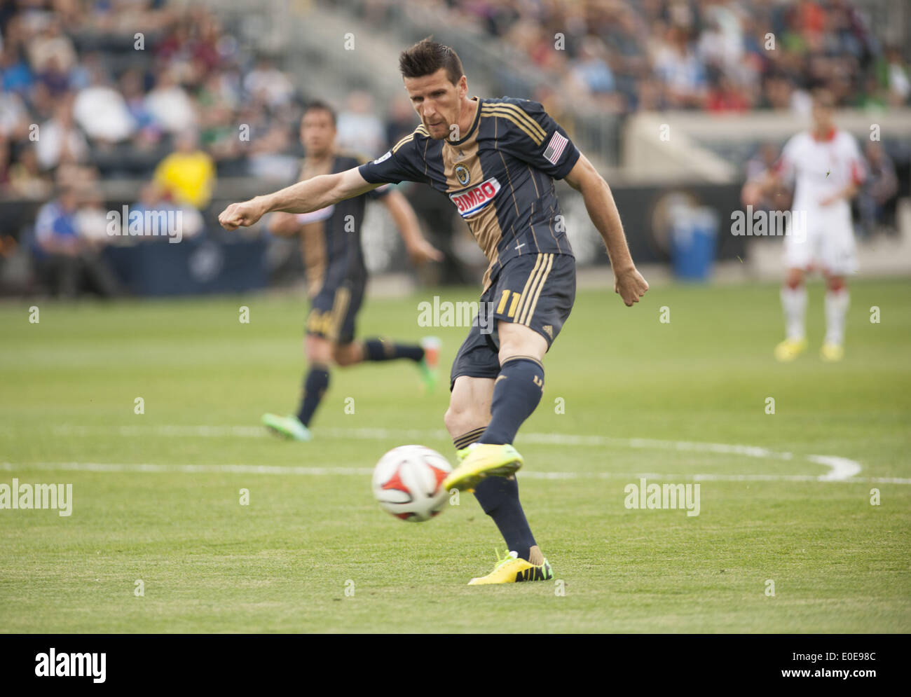 Chester, Pennsylvania, USA. 10th May, 2014. Union player, SEBASTIEN LE ...