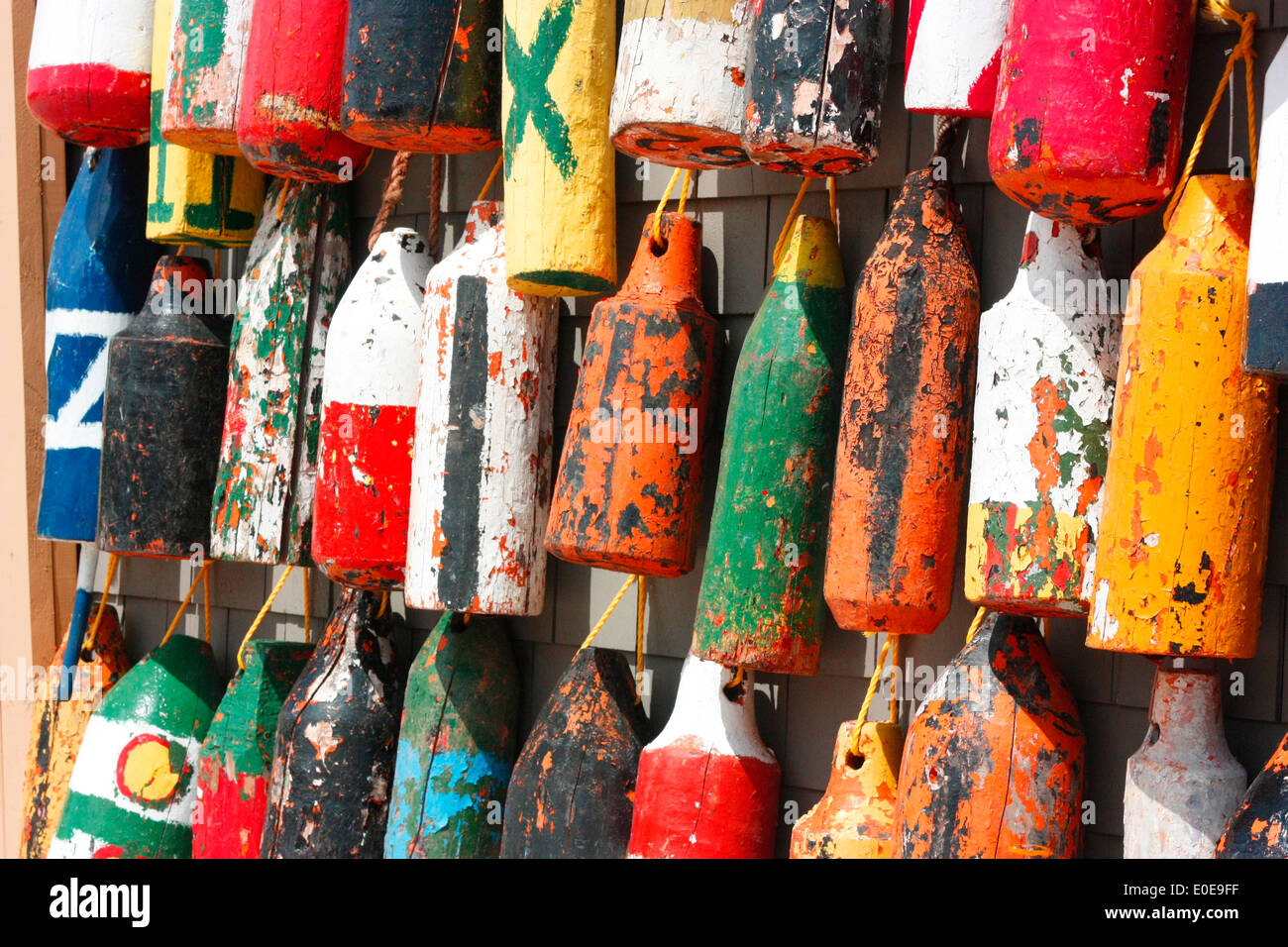 Old buoys hanging hi-res stock photography and images - Alamy