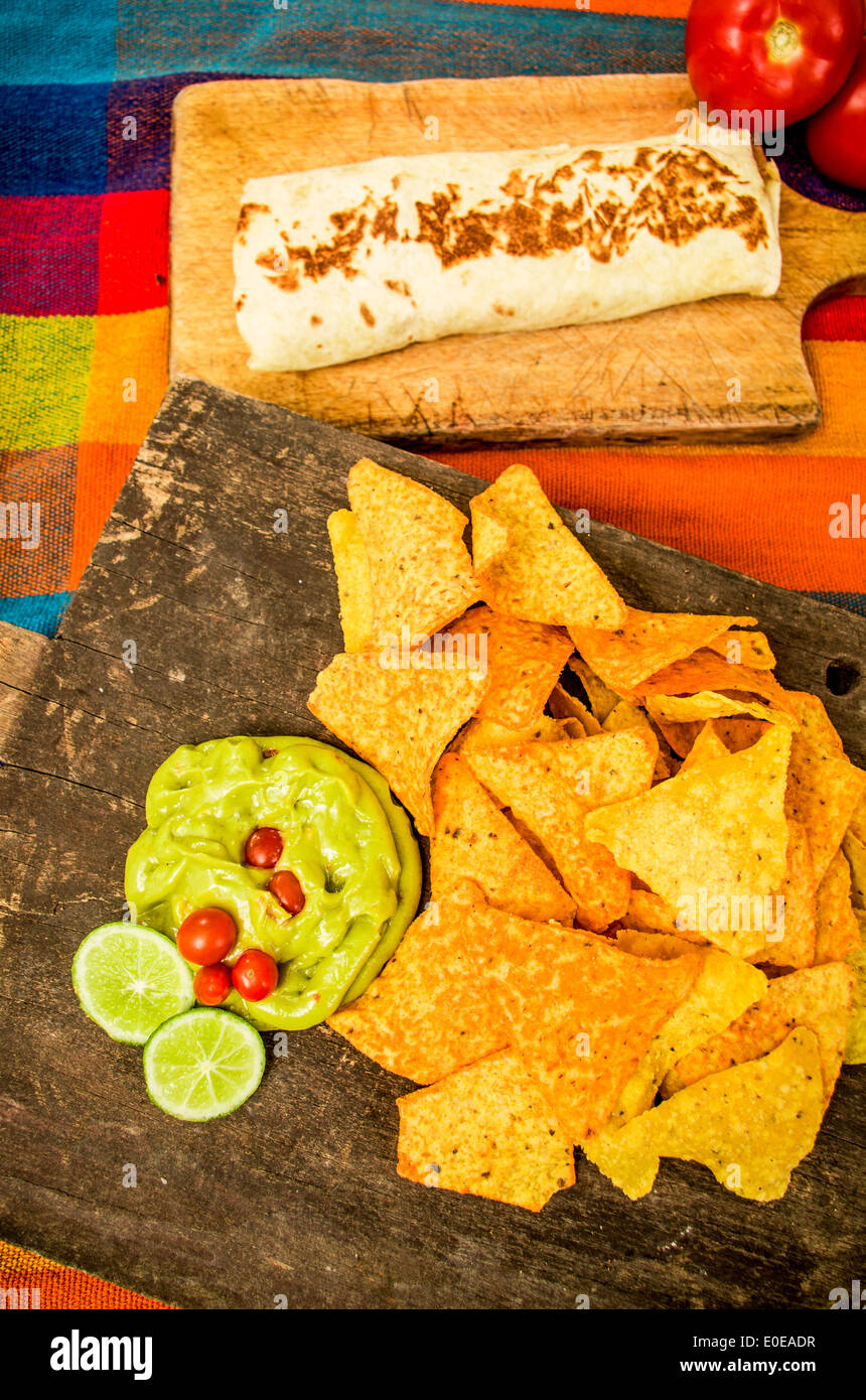 burrito mexican food Stock Photo - Alamy