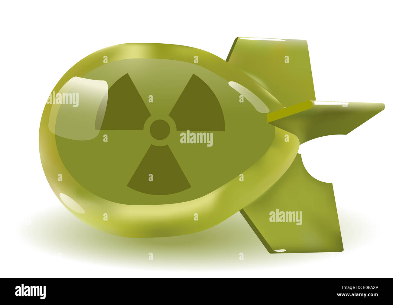 3D green glass atomic bomb. Vector. Gradient mash Stock Photo - Alamy