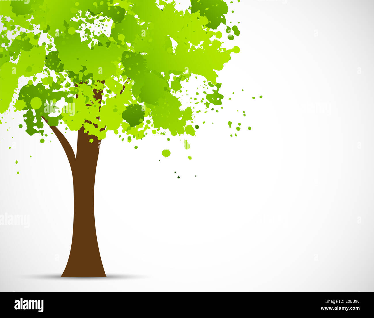 Abstract tree with grunge element Stock Photo - Alamy