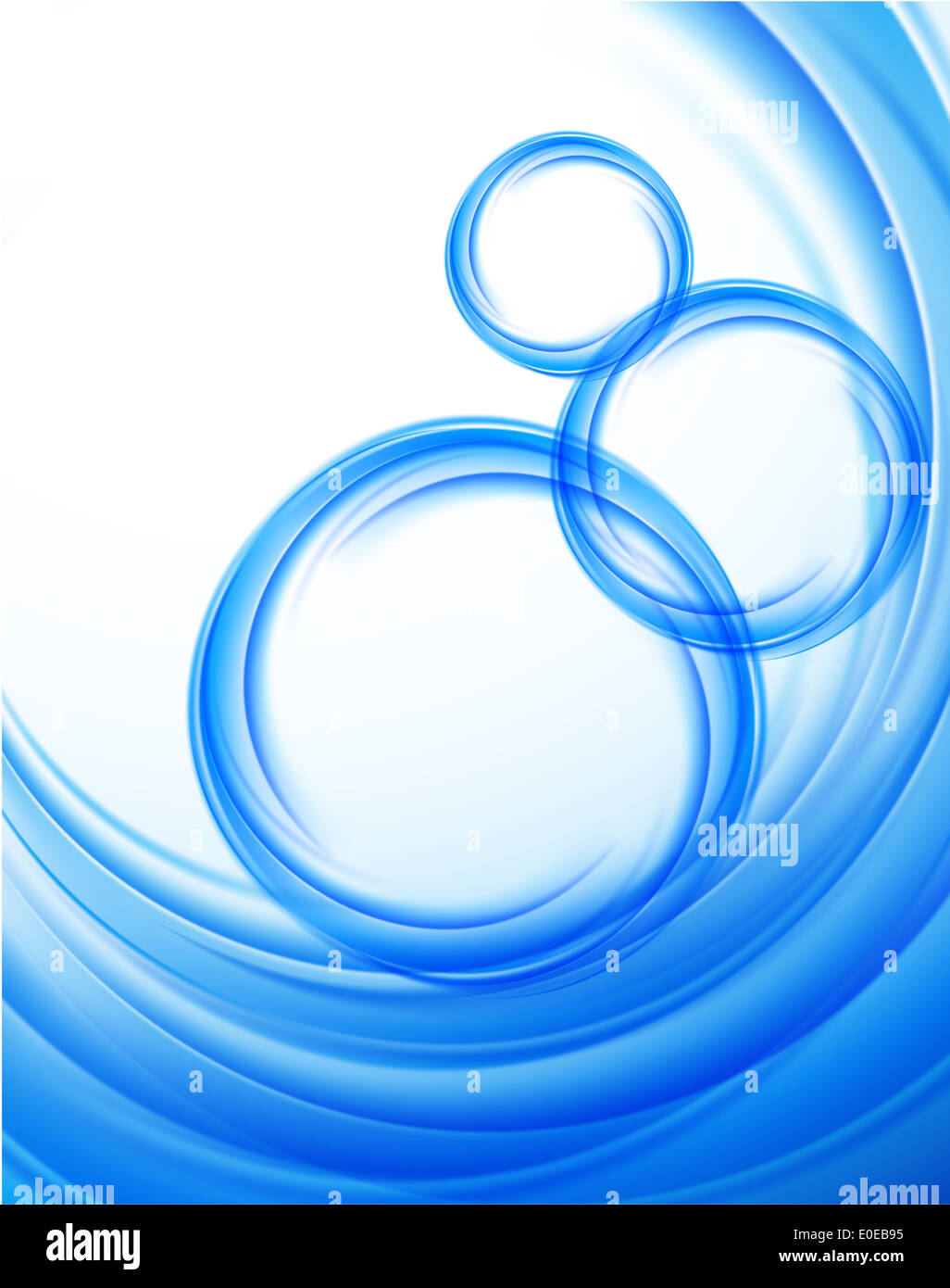 Abstract blue background with circles Stock Photo - Alamy