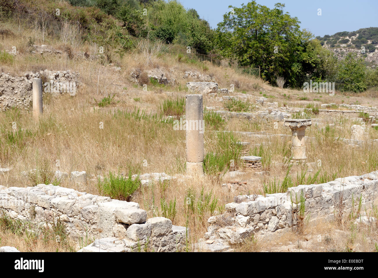 Upright columns from Early Christian basilica at Katsivelos ...