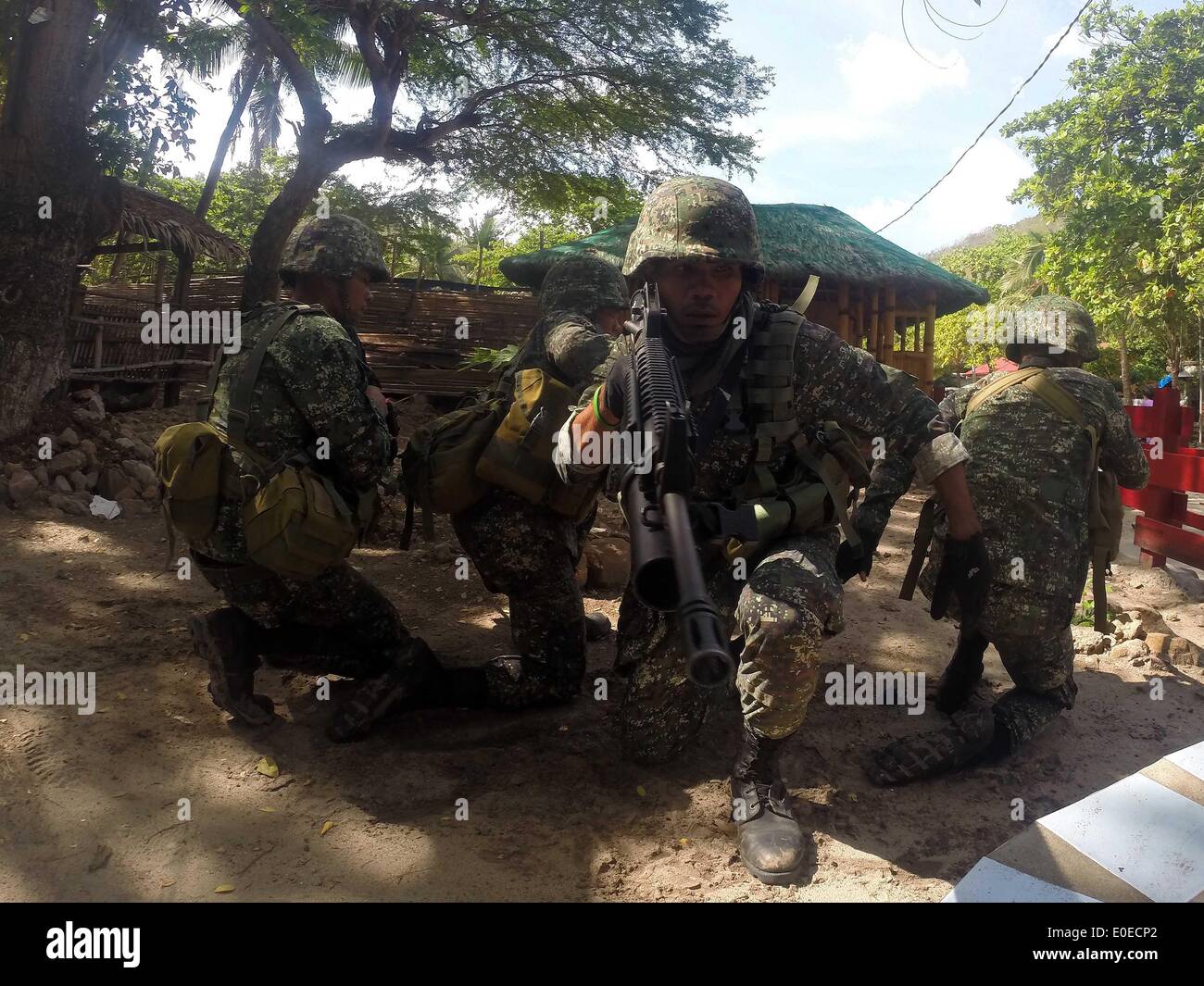Cavite Province, Philippines. 11th May, 2014. Soldiers from the ...