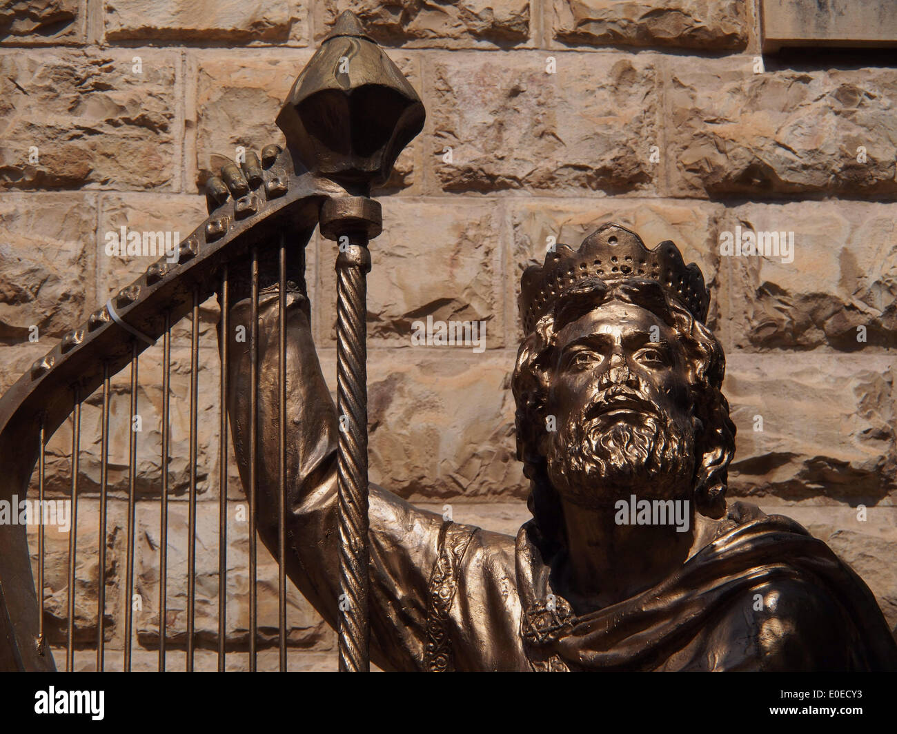 A sculpture of King David by Alexander Dyomin stands near the entrance ...