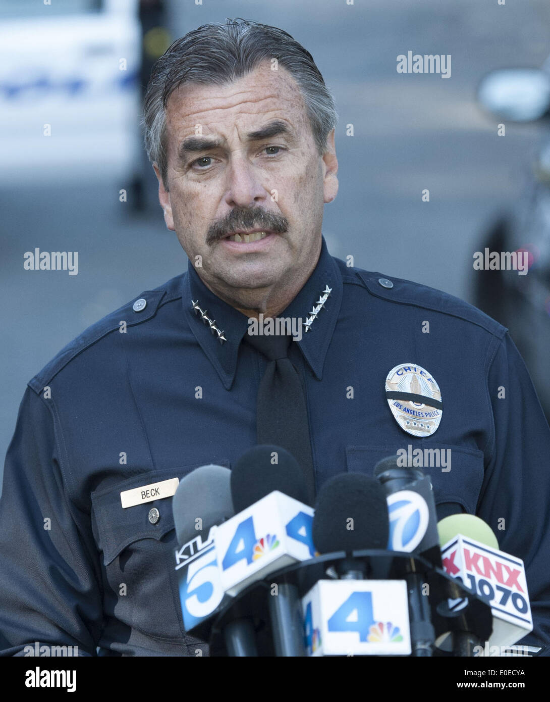 Beverly Hills, California, USA. 9th May, 2014. LAPD Chief CHARLIE BECK ...
