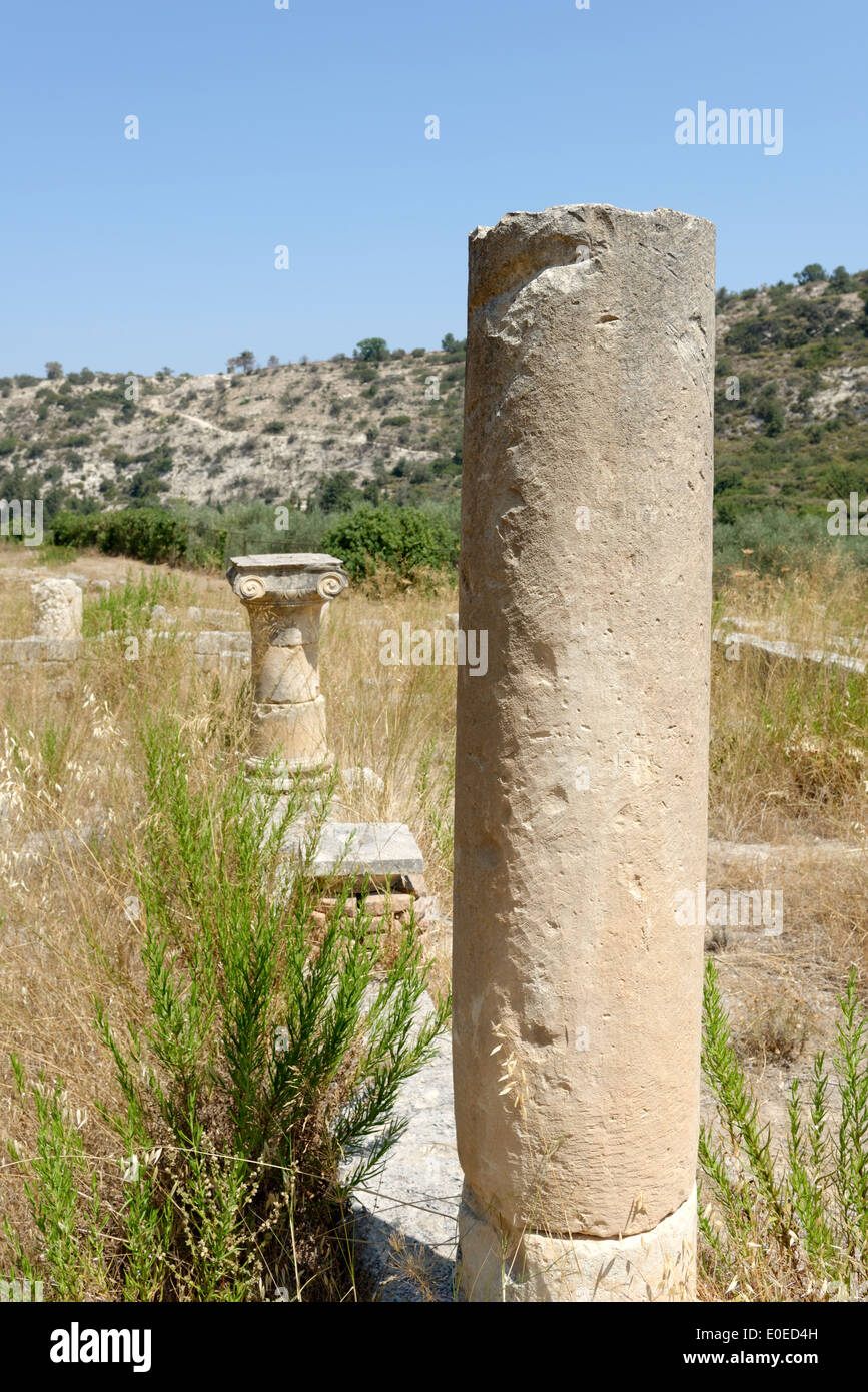 Upright columns from Early Christian basilica at Katsivelos ...
