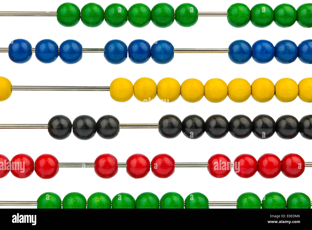 Abacus with coloured pearls, symbolic photo for finances, calculation ...
