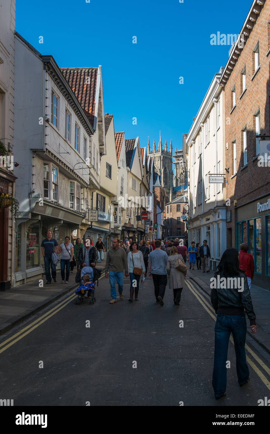 Petergate york city hi-res stock photography and images - Alamy