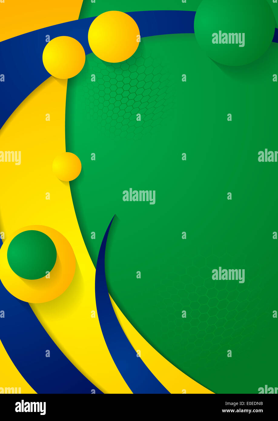 Bright wavy background in Brazilian colors Stock Photo - Alamy