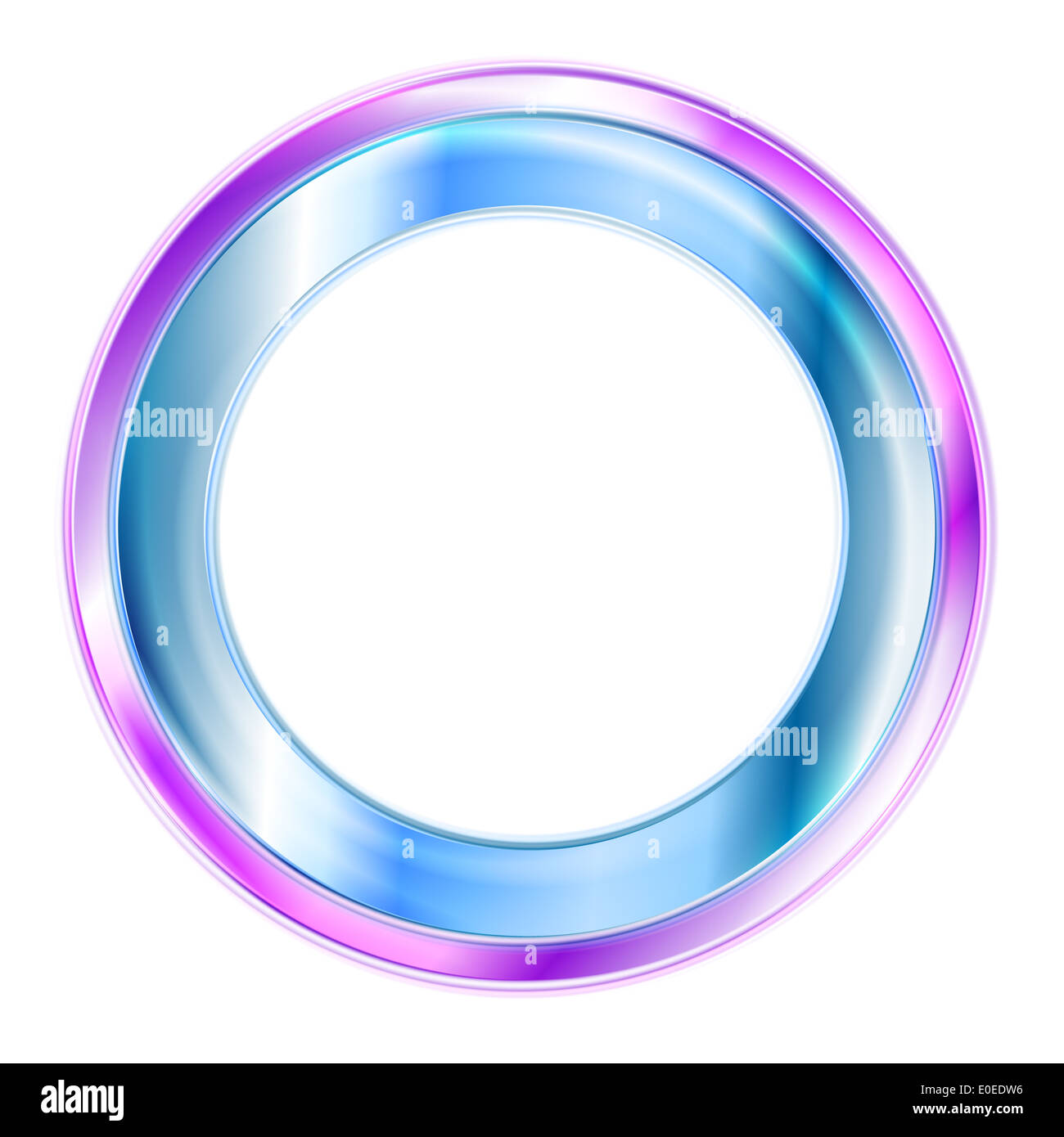 Elegant vector shiny circle logo Stock Photo - Alamy