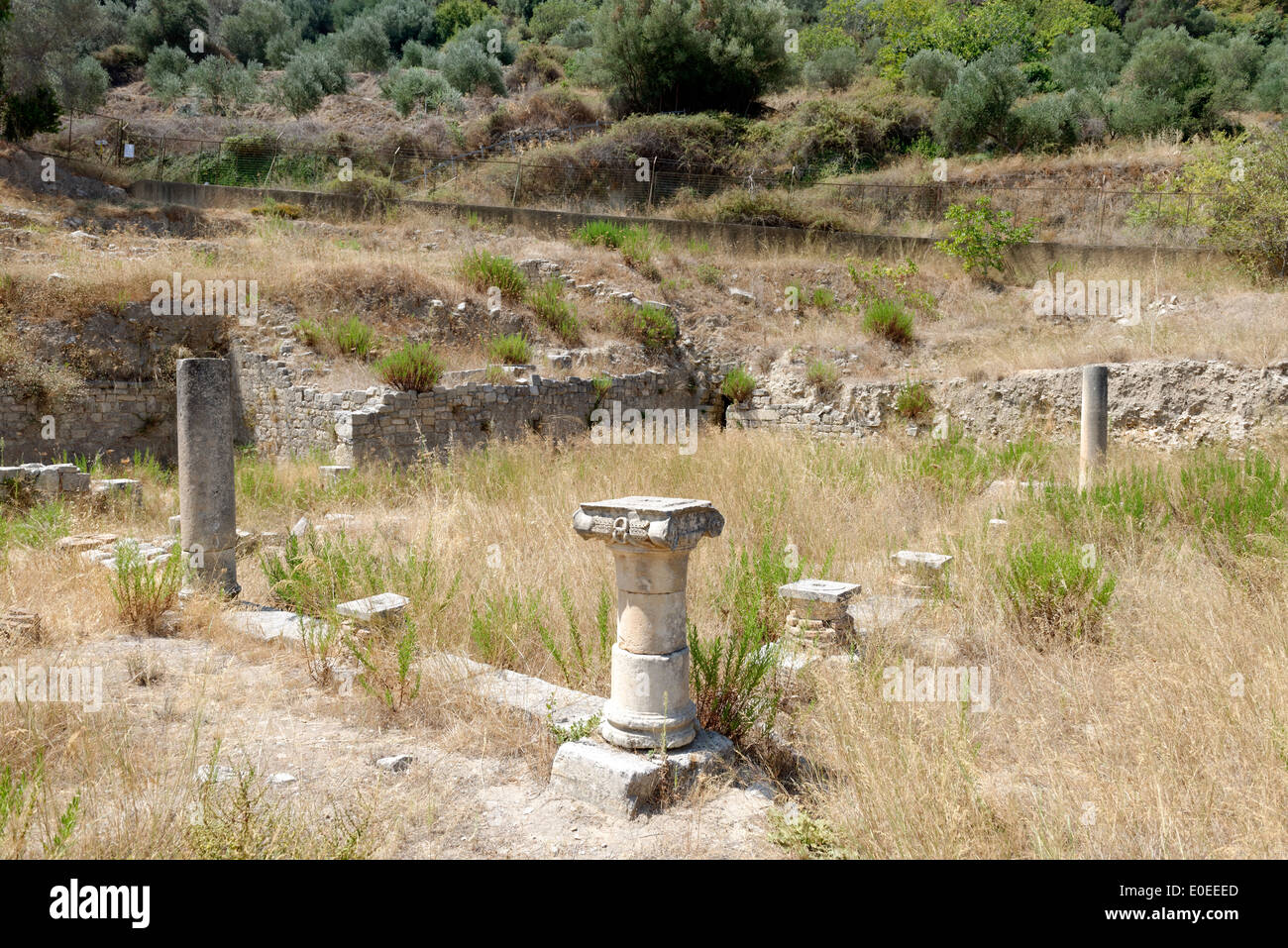 Upright columns from Early Christian basilica at Katsivelos ...