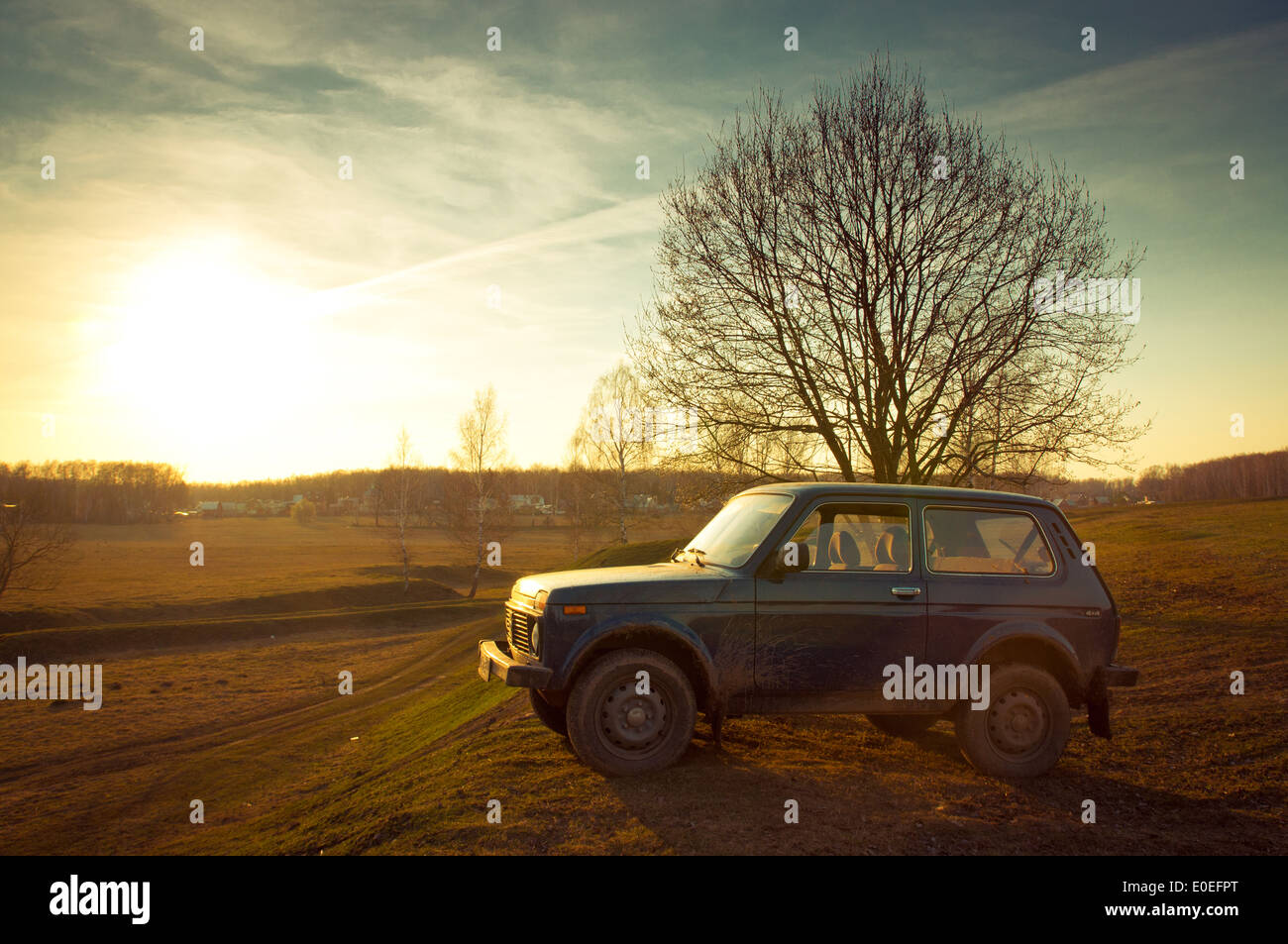 Soviet and Russian SUV Lada Niva 4x4 Stock Photo - Alamy