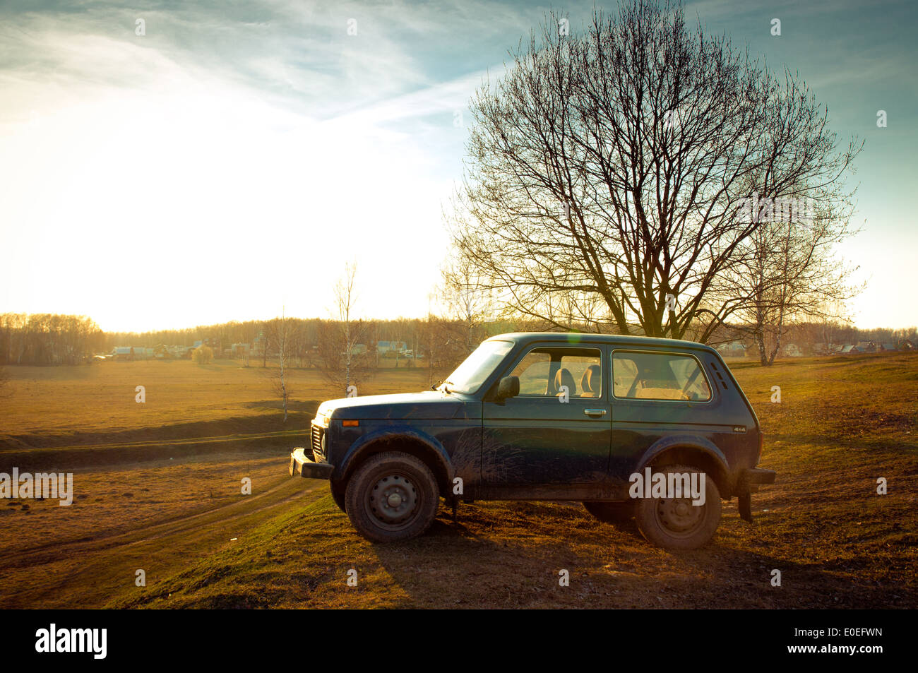 Soviet and Russian SUV Lada Niva 4x4 Stock Photo - Alamy