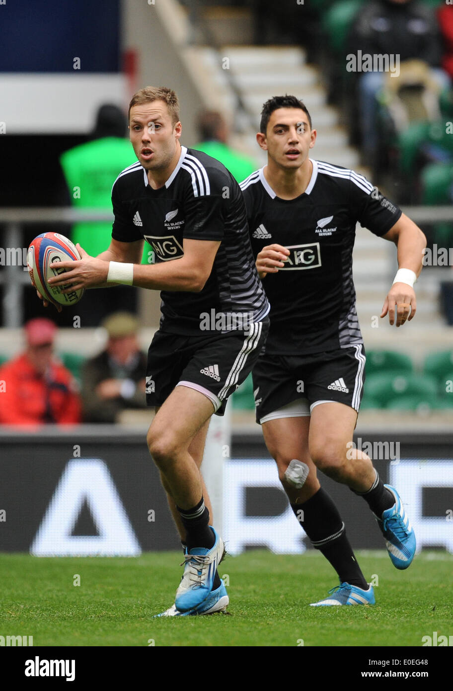 London, UK. 11 May 2014. Tim Mikkelson of New Zealand during the Cup ...