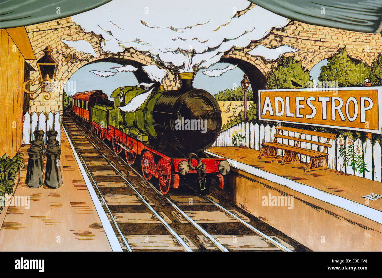 Adlestrop, Gloucestershire, the inspiration for the Edward Thomas poem ...