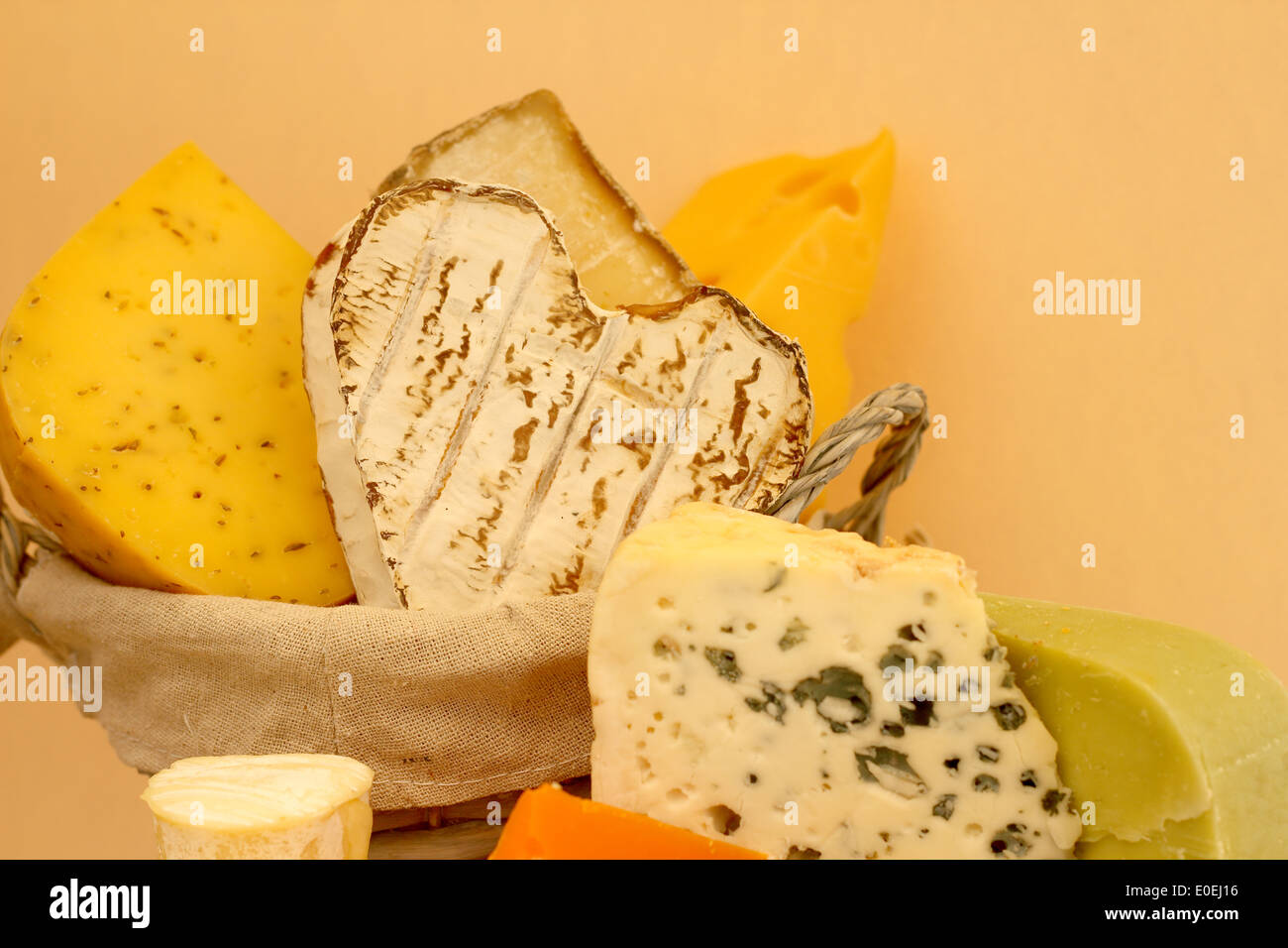 Various types of cheese composition Stock Photo - Alamy