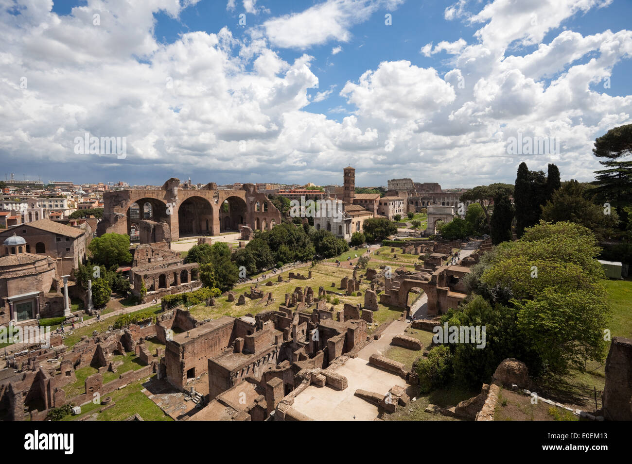 Forum Romanum, Rom, Italien - Forum Romanum, Rome, Italy Stock Photo ...