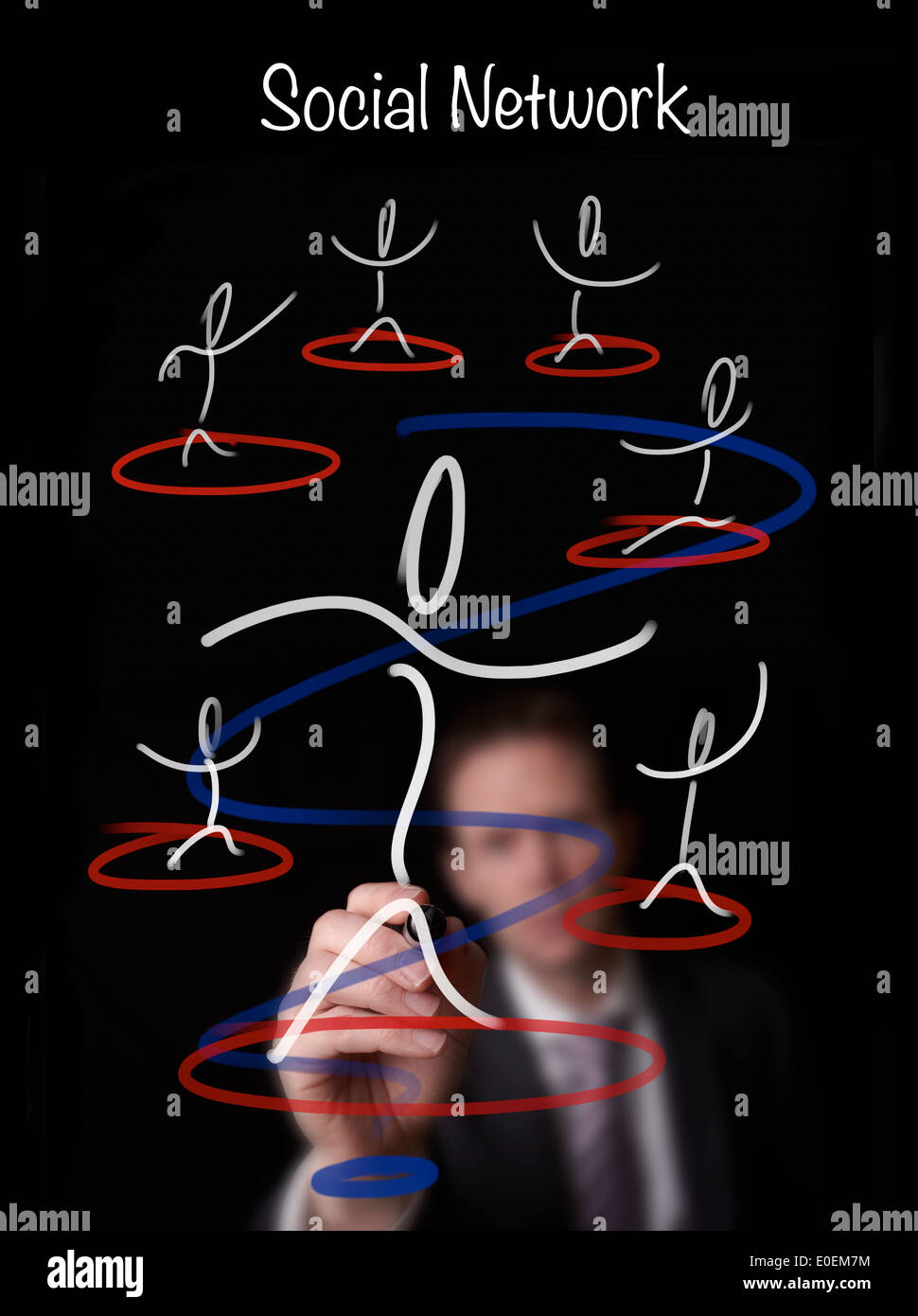 social network structure Stock Photo - Alamy