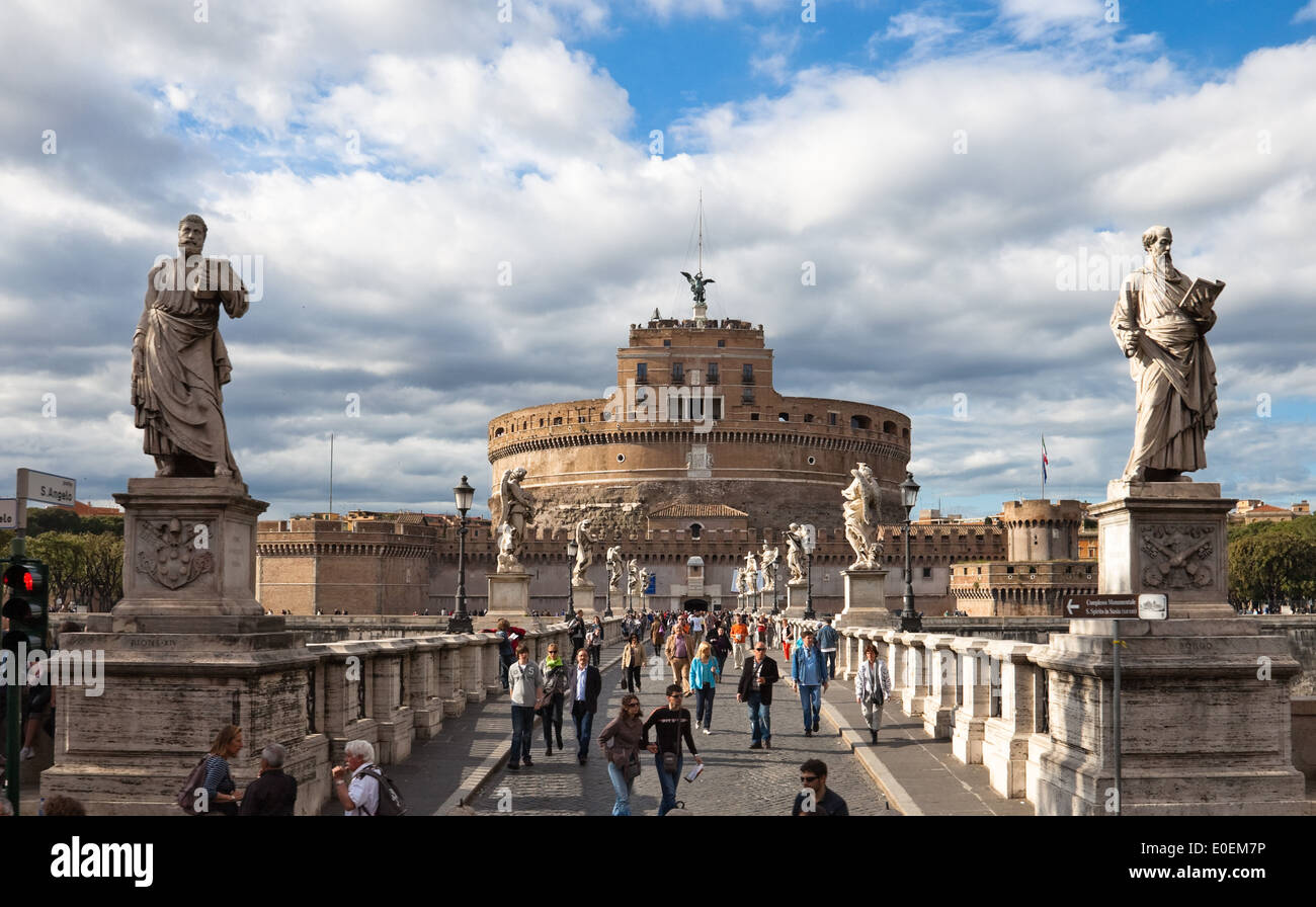 Engelsburg, Rom, Italien - Castel Sant'Angelo, Rome, Italy Stock Photo ...
