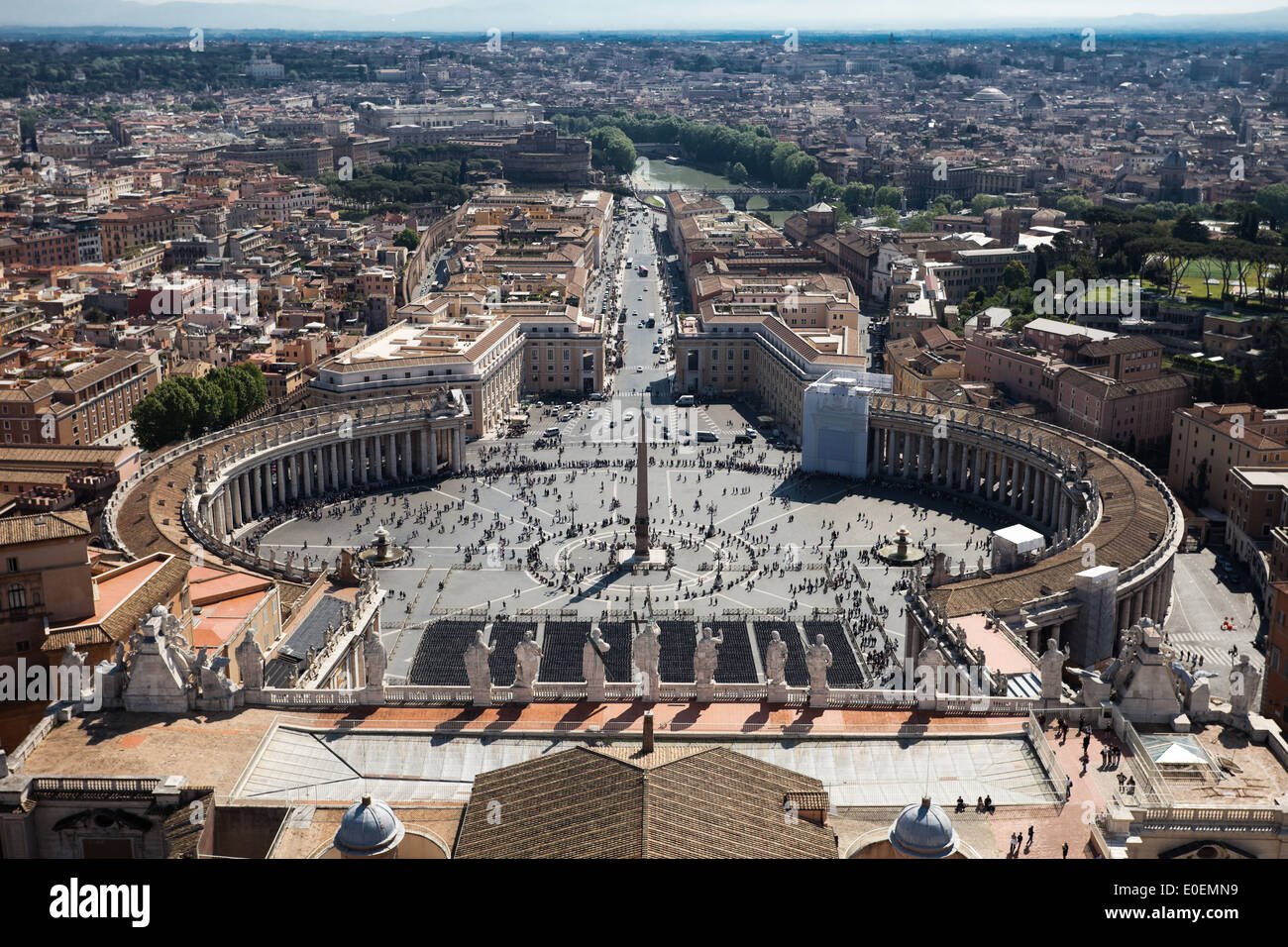 Petersplatz, Vatikan - Peter's square, Vatican Stock Photo - Alamy