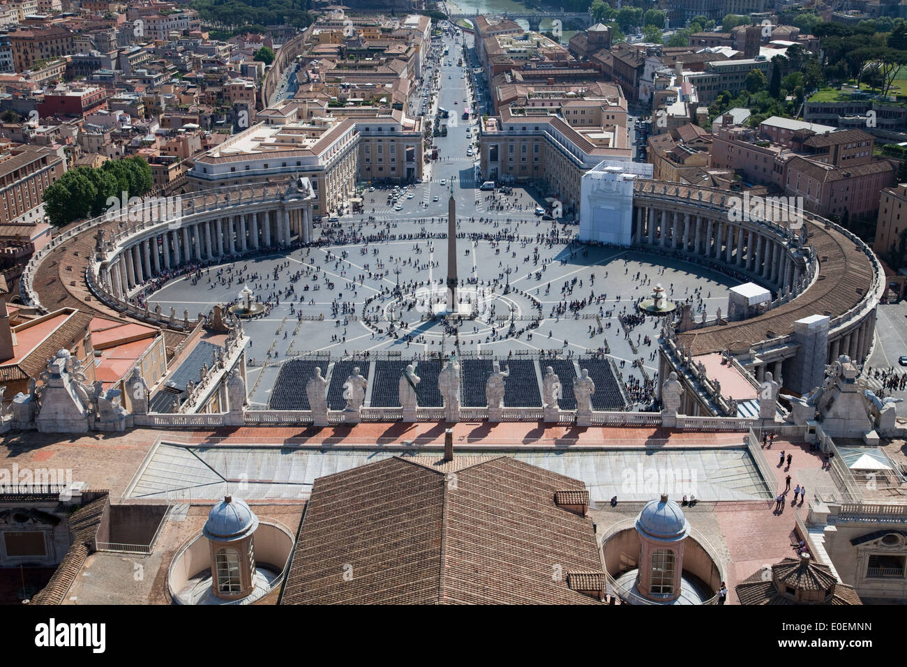 Petersplatz, Vatikan - Peter's square, Vatican Stock Photo - Alamy