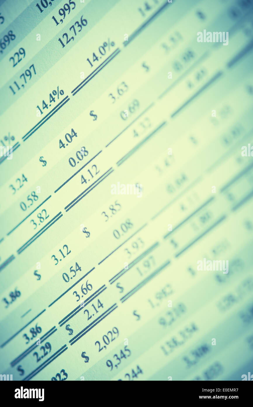 Chart of accounts hi-res stock photography and images - Alamy