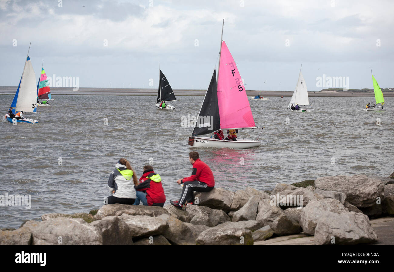 West Kirby, Liverpool, UK. 11 May 2014. British Open Team Racing ...