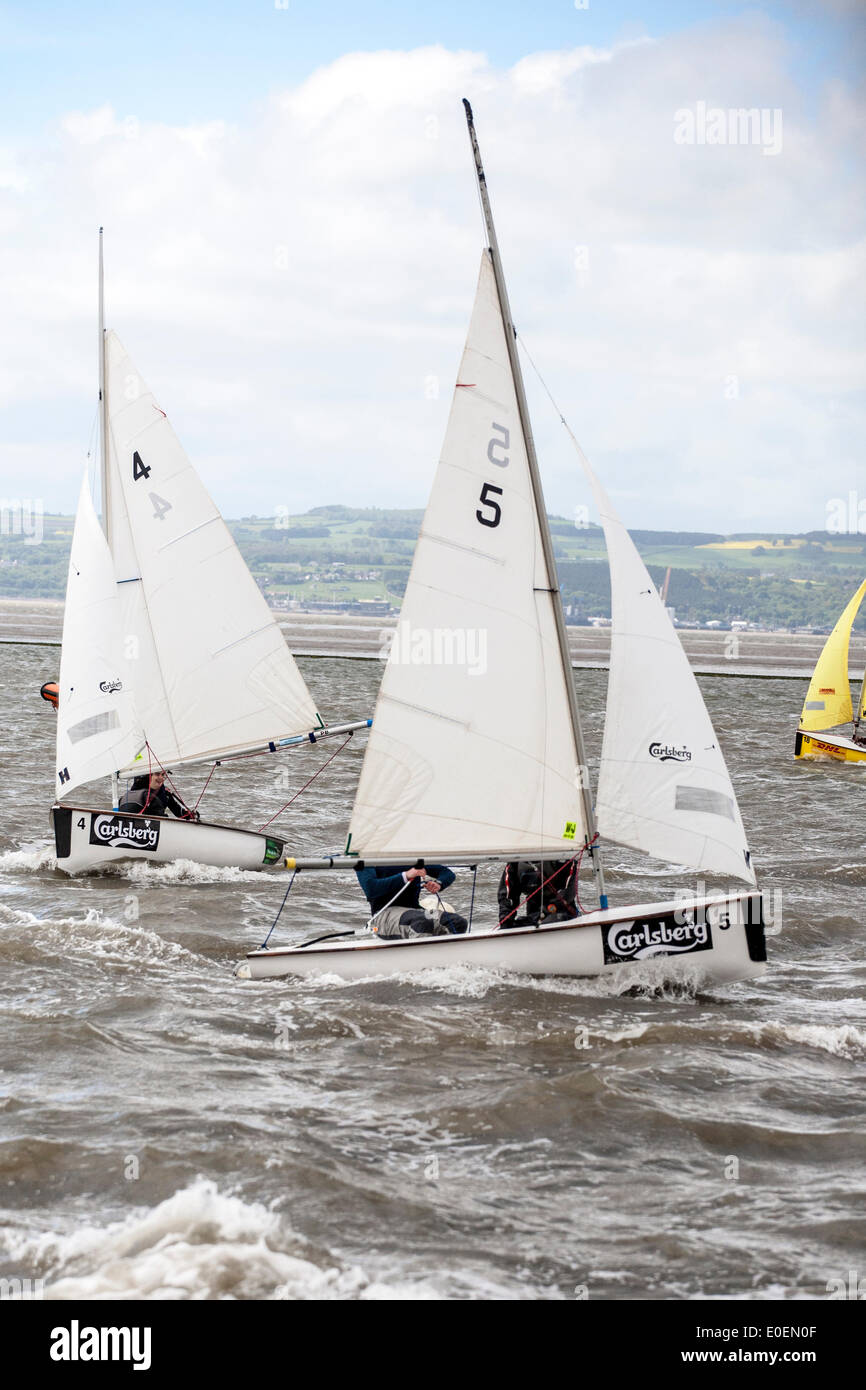 West Kirby, Liverpool, UK. 11 May 2014. British Open Team Racing ...