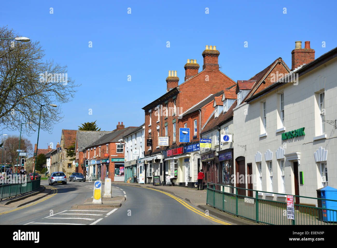 High Street, Southam, Warwickshire, England, United Kingdom Stock Photo ...