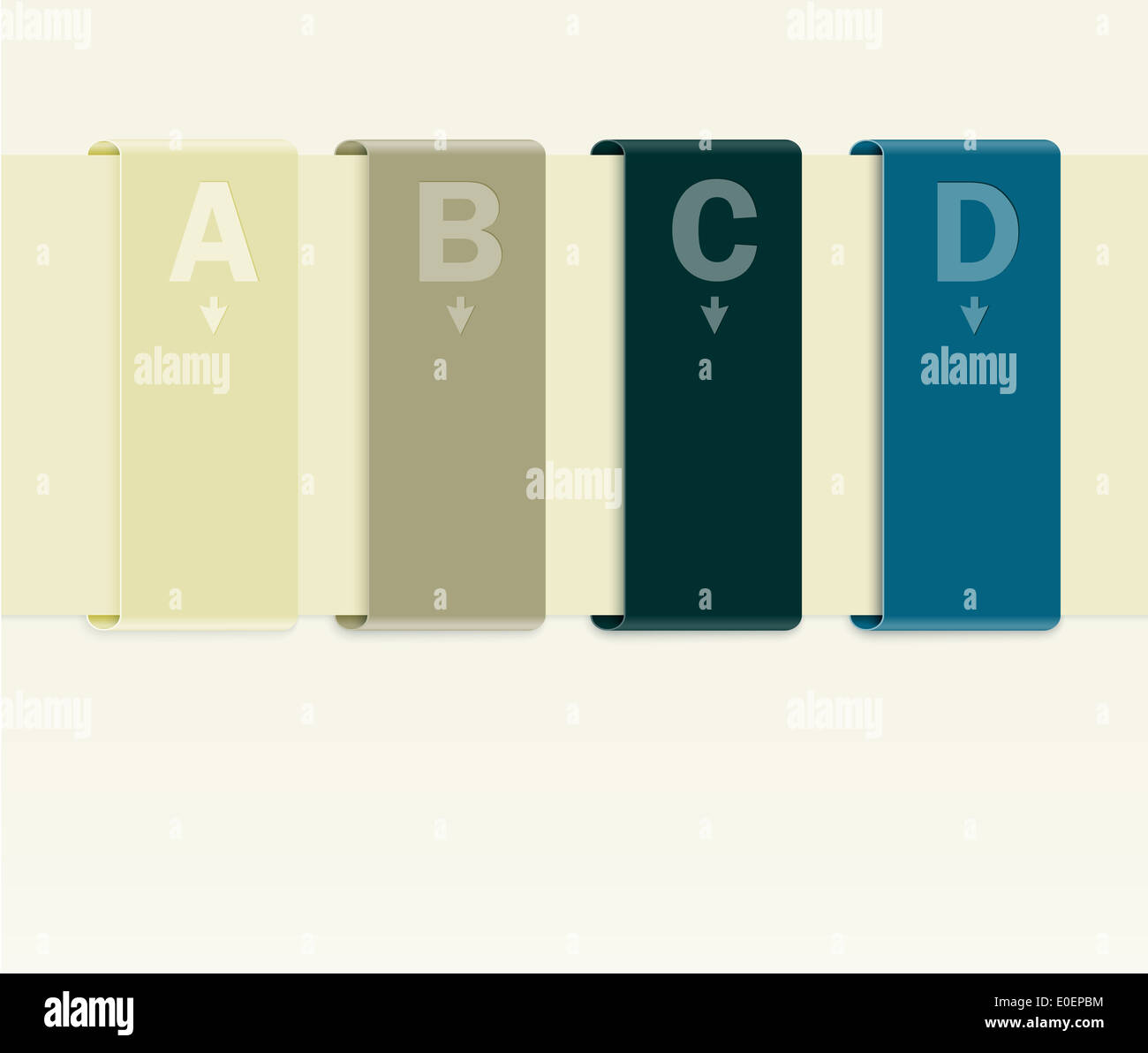 Design template with letters. Infographics template Stock Photo - Alamy