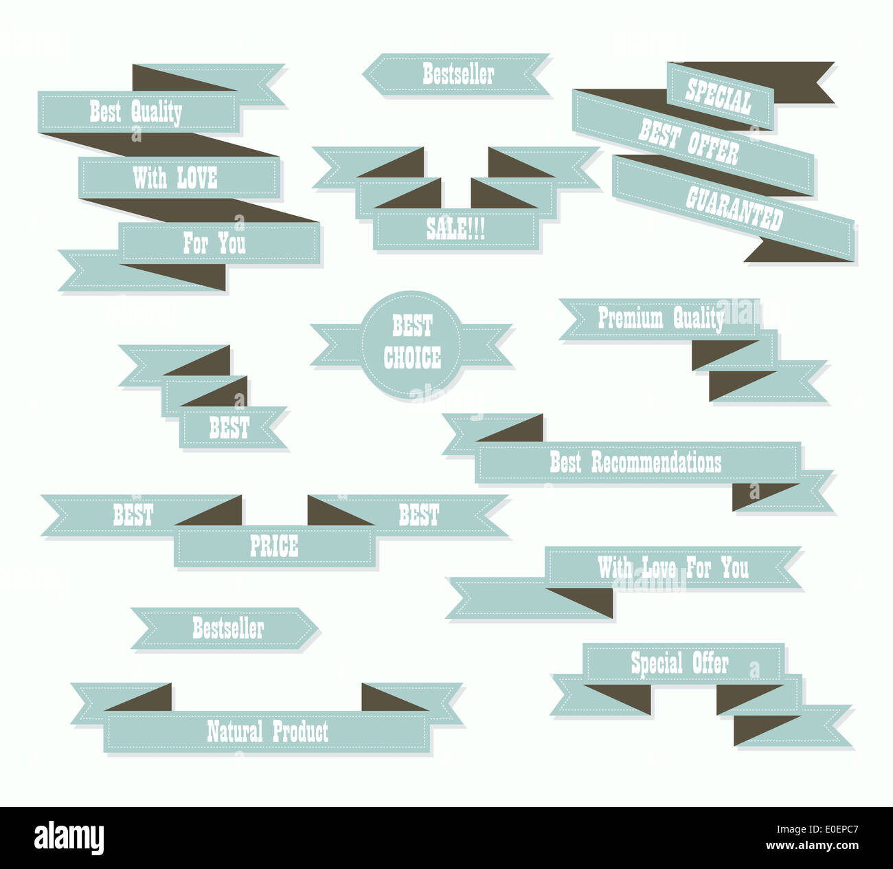 Vintage ribbons collection. Designs elements Stock Photo - Alamy