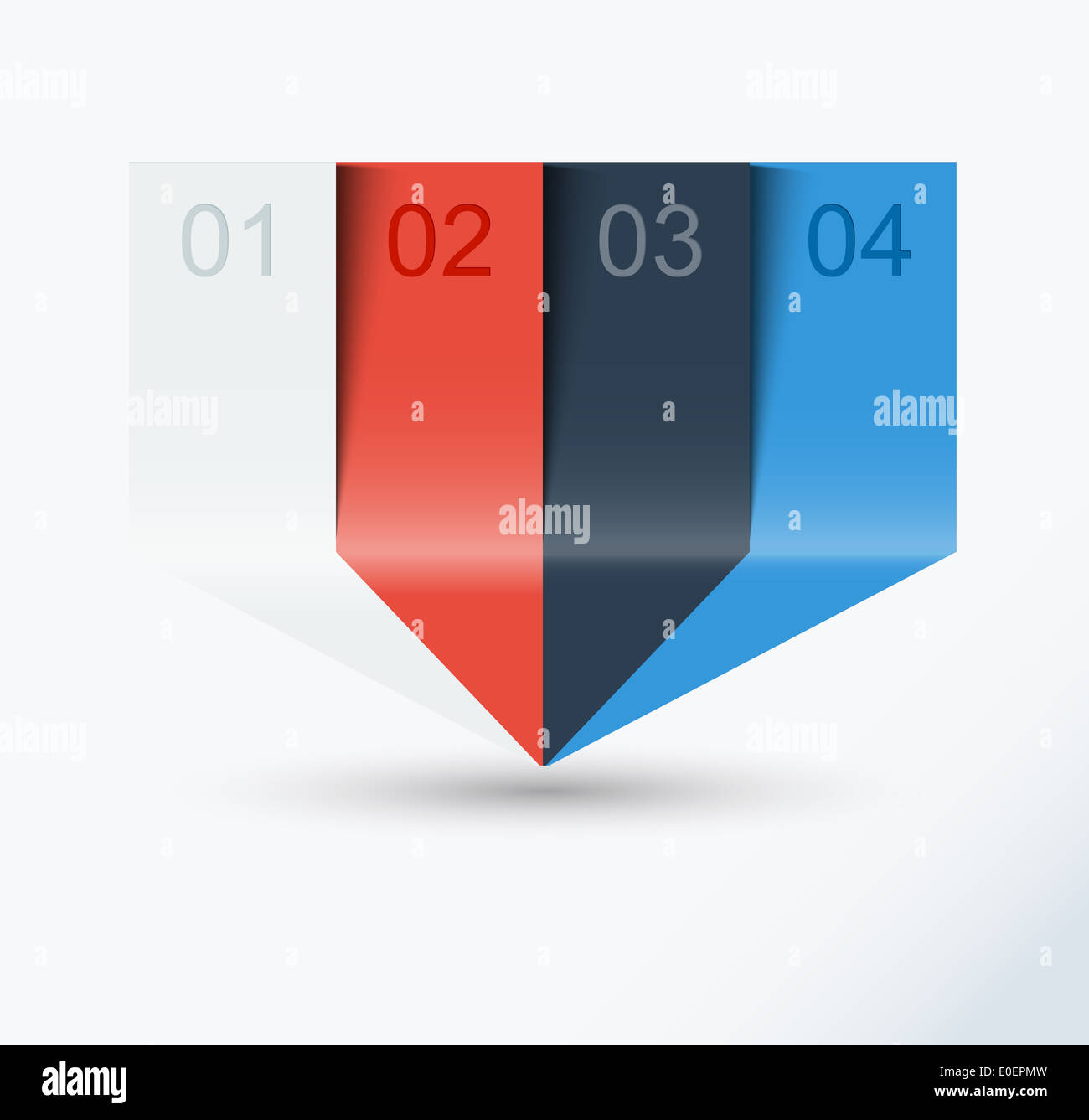 Numbered banners. Infographic template Stock Photo - Alamy