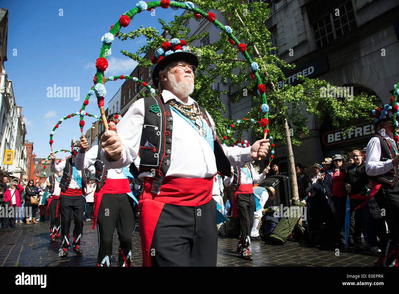 Morris dancers day of dance in London, UK Stock Photo - Alamy