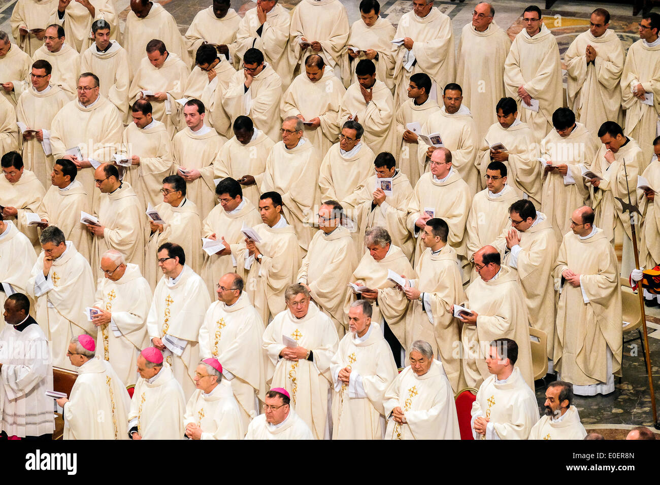 Vatican City Pope Francis - the ordination of 13 new priests in St ...