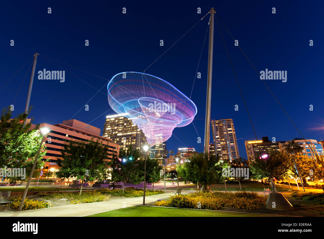 "Her Secret is Patience" by Janet Echelman, Civic Space Park, Phoenix ...