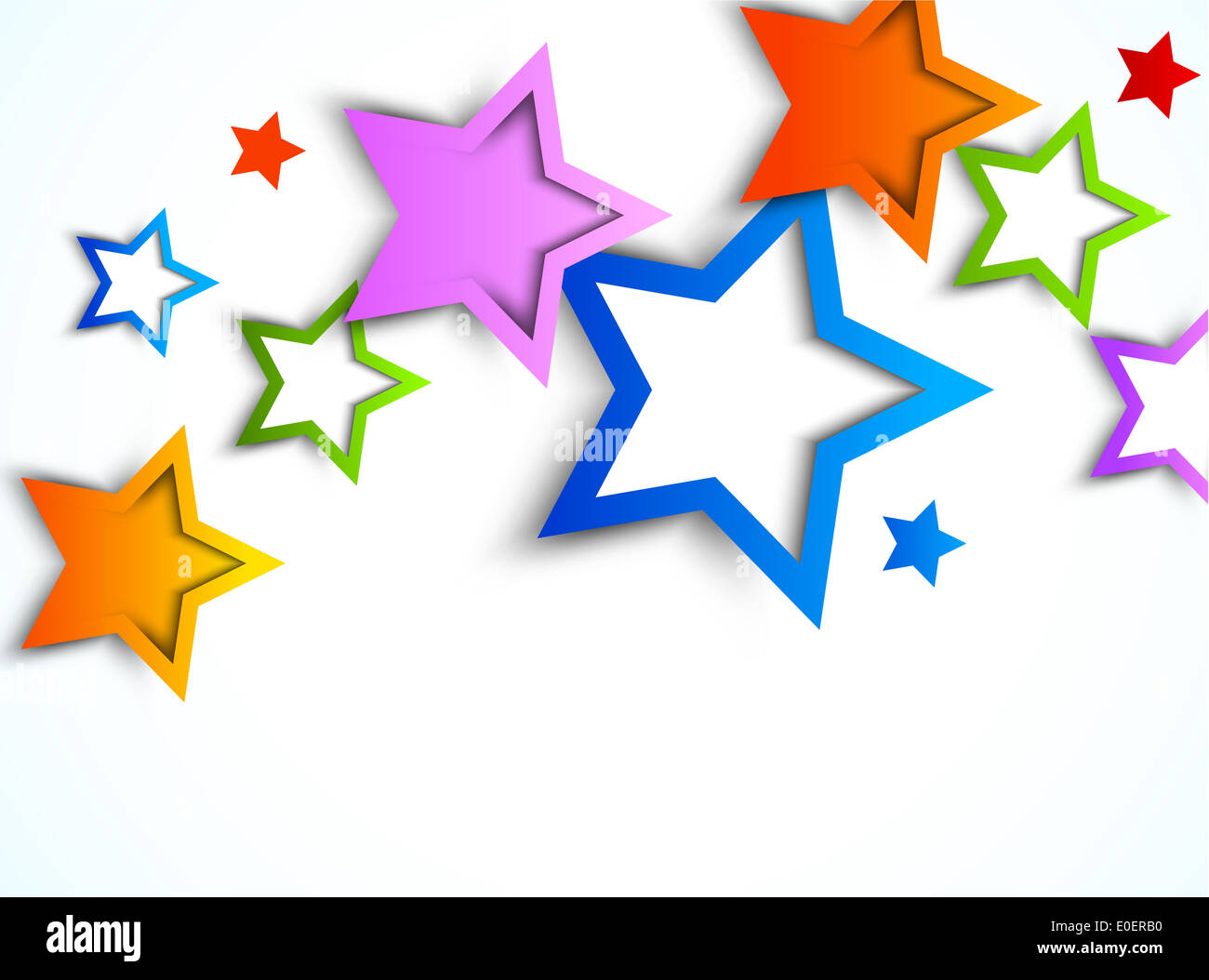 Colorful stars. Bright design template Stock Photo - Alamy