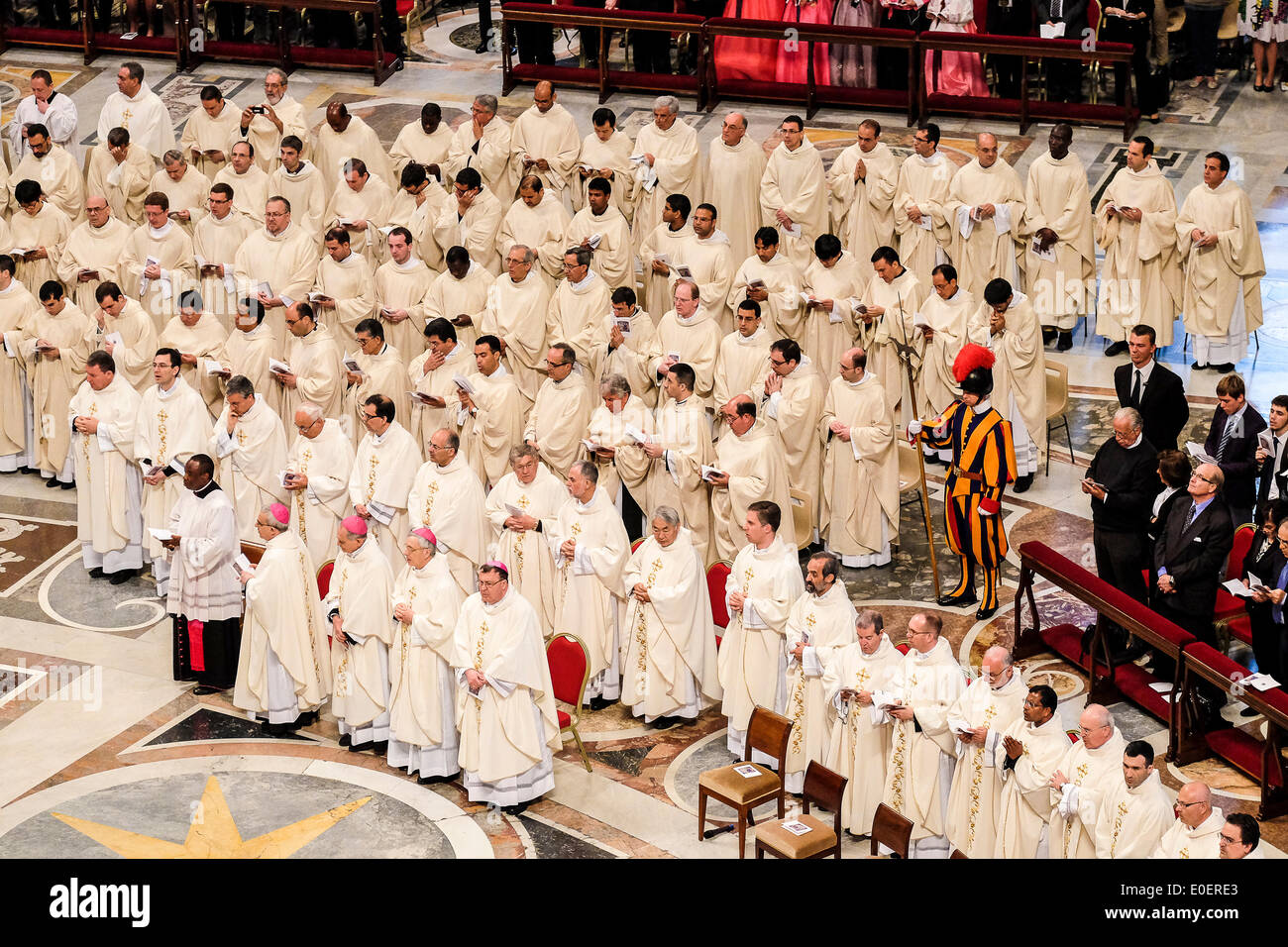 Vatican City Pope Francis - the ordination of 13 new priests in St ...
