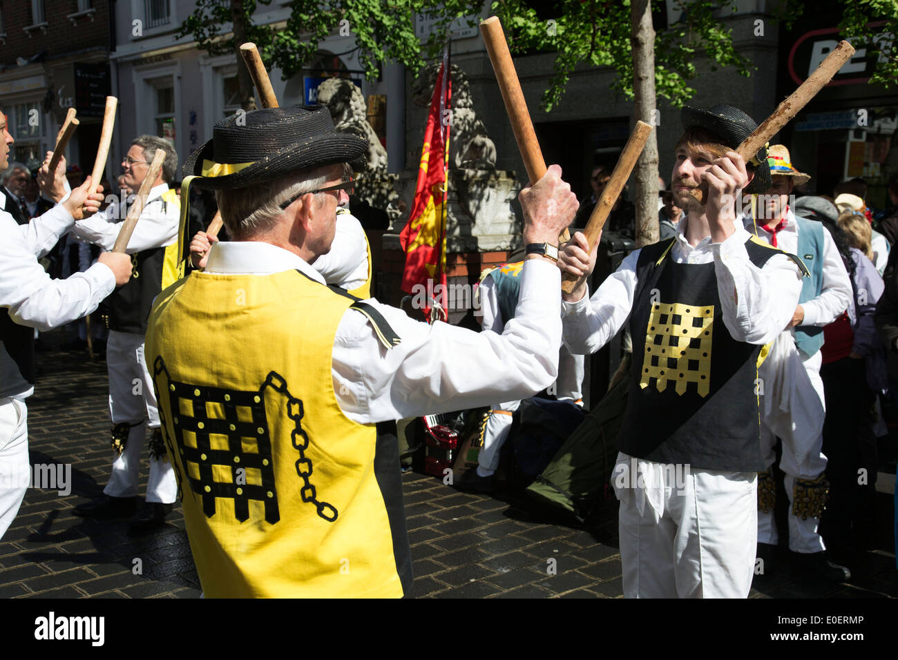 Morris dancers day of dance in London, UK Stock Photo - Alamy