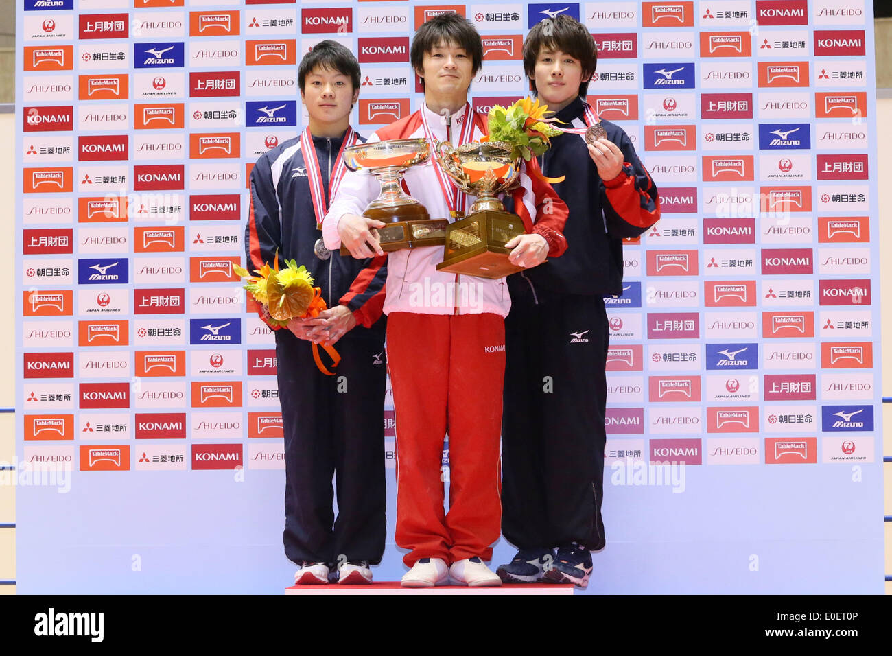 1st Yoyogi Gymnasium, Tokyo, Japan. 11th May, 2014. (L-R) Shogo ...