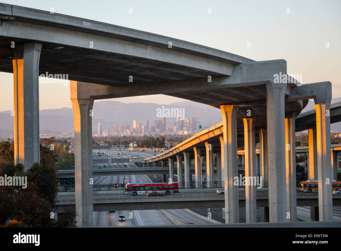105 110 freeway interchange hi-res stock photography and images - Alamy