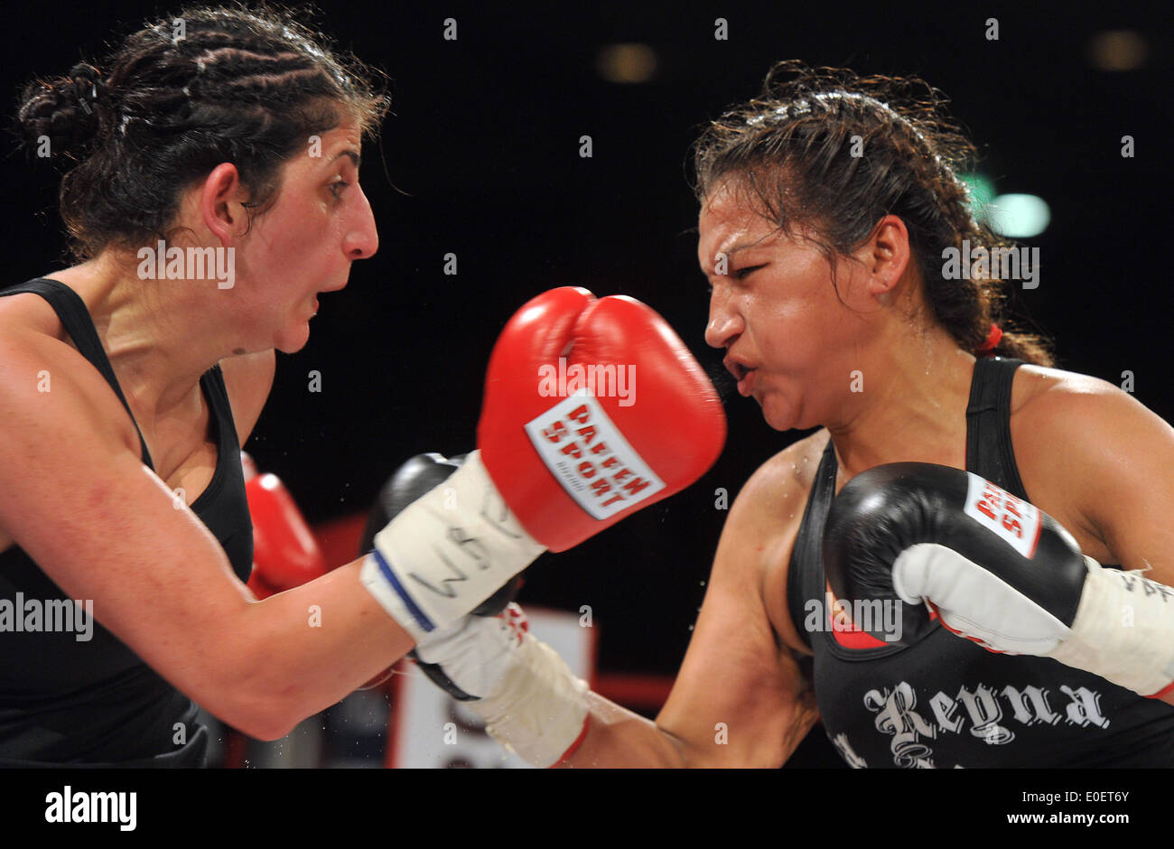 Ulm, Germany. 10th May, 2014. Rola El-Halabi (L), professional German ...